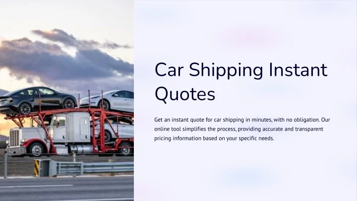 PPT - Car Shipping Instant Quotes PowerPoint Presentation, free ...