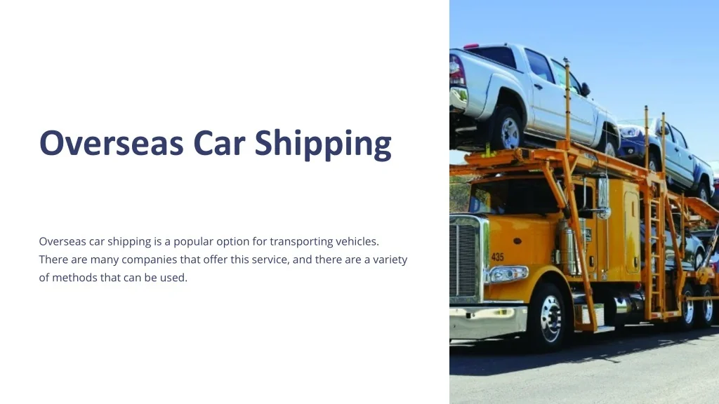 PPT - Overseas Car Shipping PowerPoint Presentation, free download - ID ...
