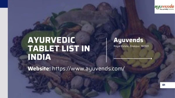 PPT - Ayurvedic Tablet List in India PowerPoint Presentation, free ...