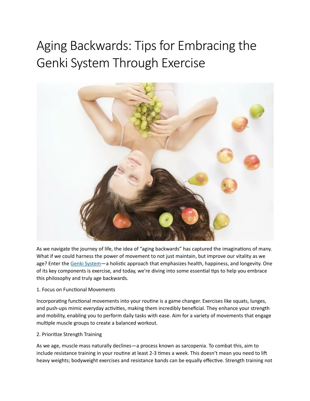 PPT - Tips for Embracing the Genki System Through Exercise PowerPoint ...
