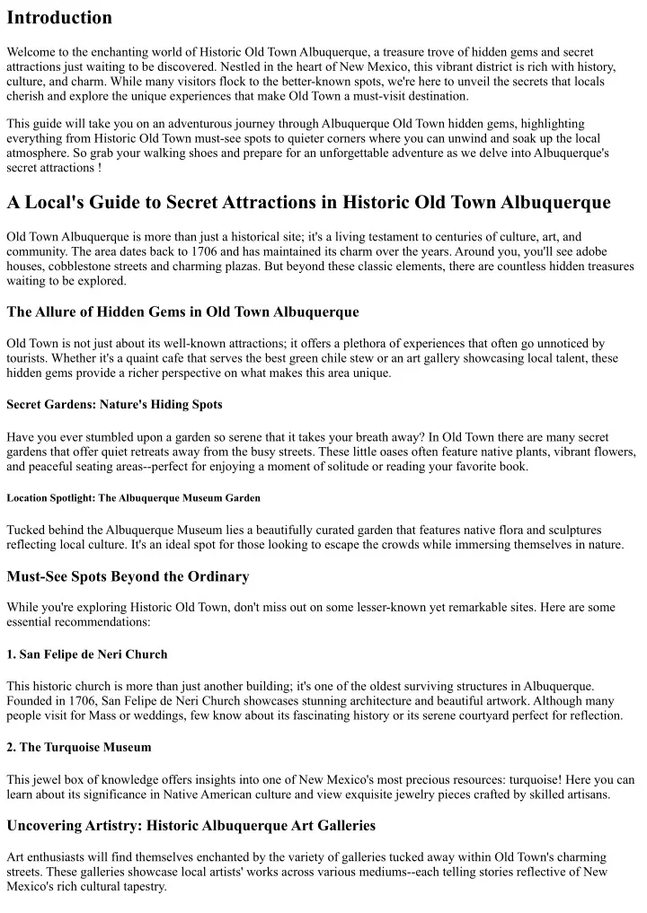 PPT - A Local's Guide To Secret Attractions In Historic Old Town ...