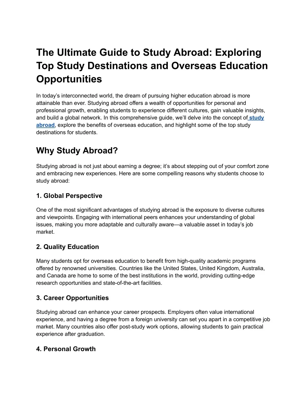 PPT - The Ultimate Guide to Study Abroad PowerPoint Presentation, free ...