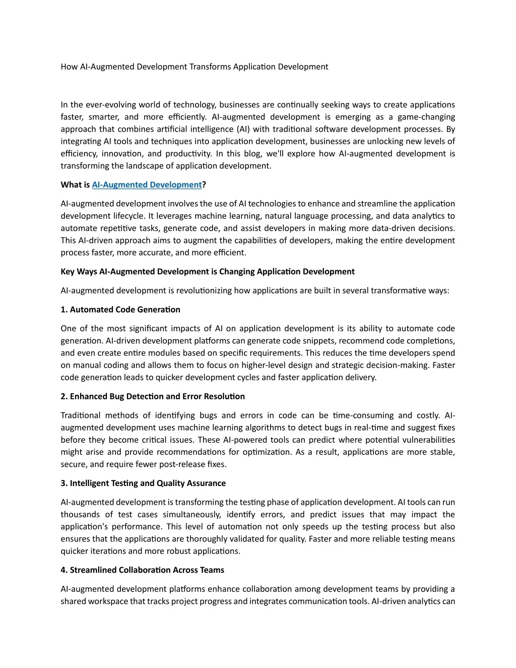 PPT - How AI-Augmented Development Transforms Application Development PowerPoint Presentation ...