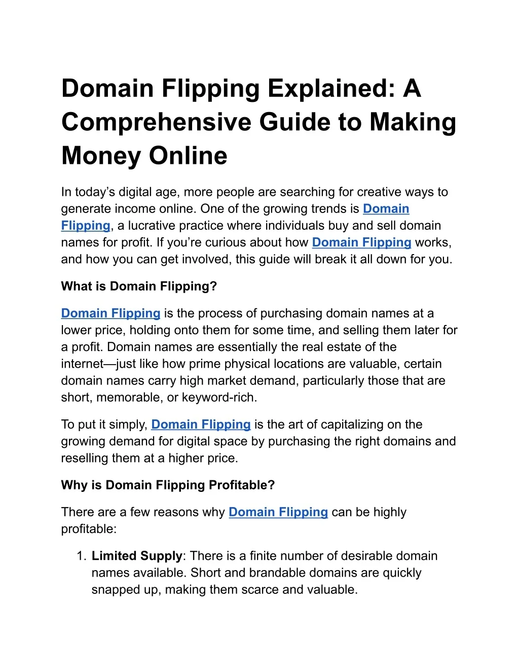PPT - Domain Flipping Explained: A Comprehensive Guide to Mak Explained ...