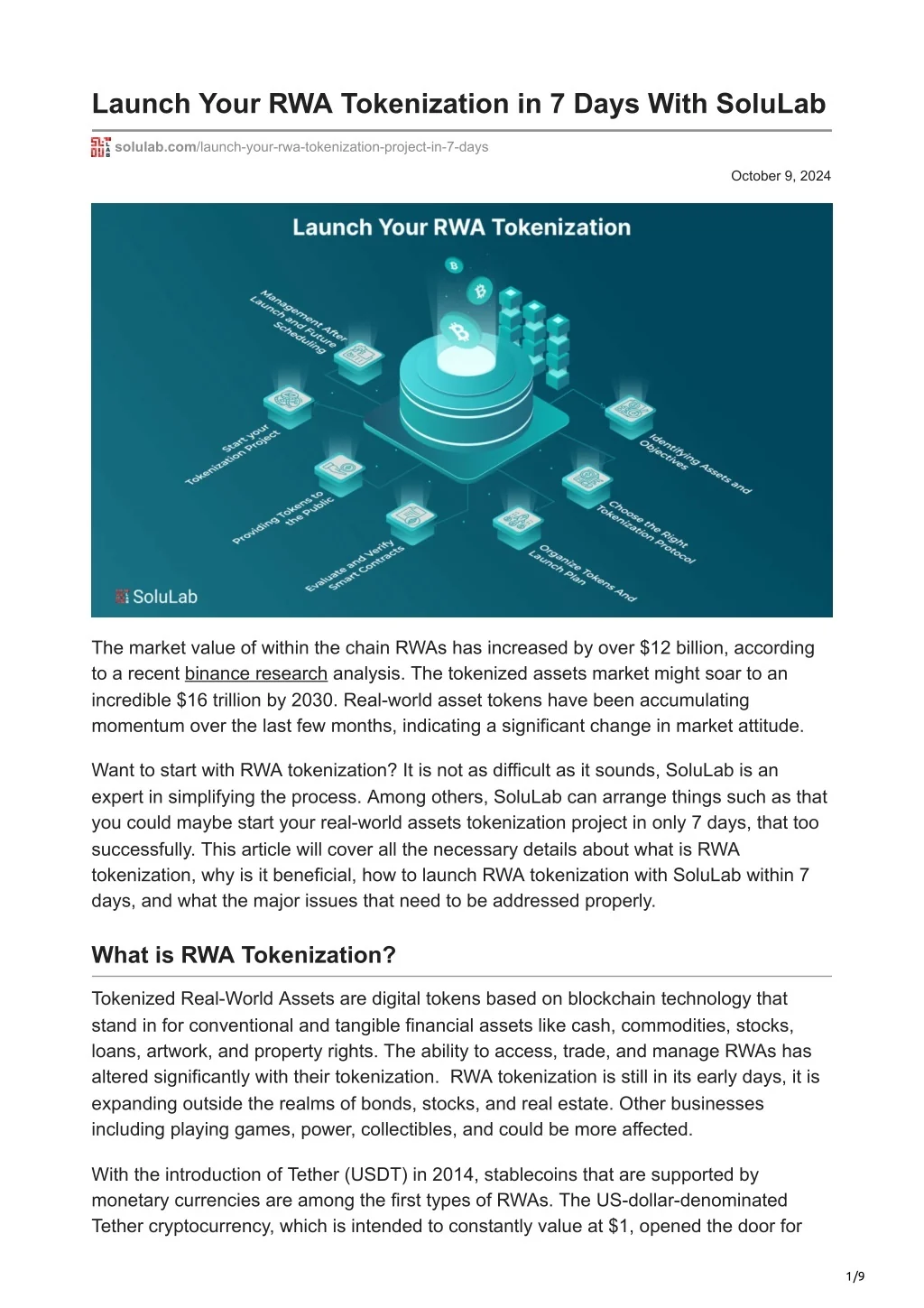 PPT - Launch Your RWA Tokenization in 7 Days With SoluLab PowerPoint ...