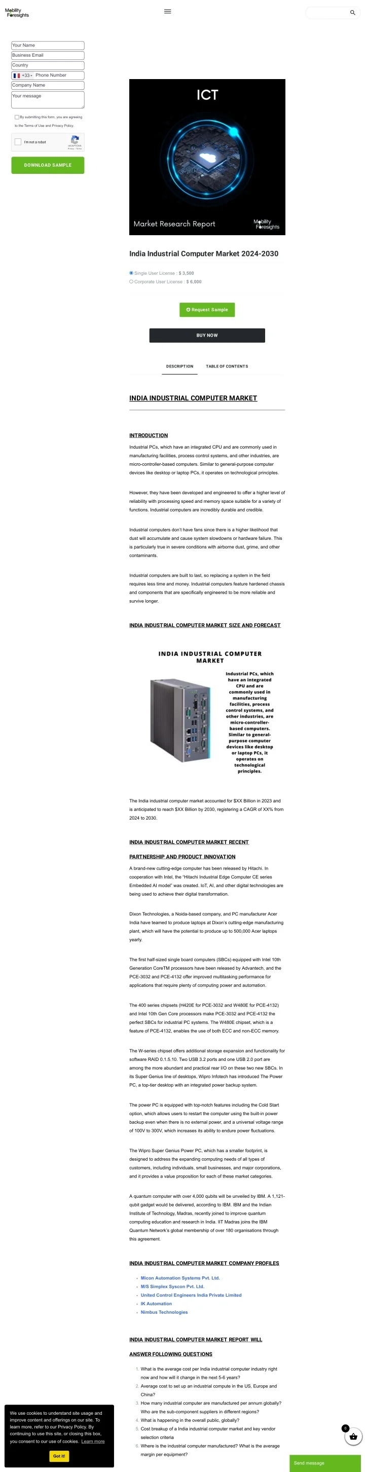 PPT - India Industrial Computer Market Forecast 2024-2030 PowerPoint ...