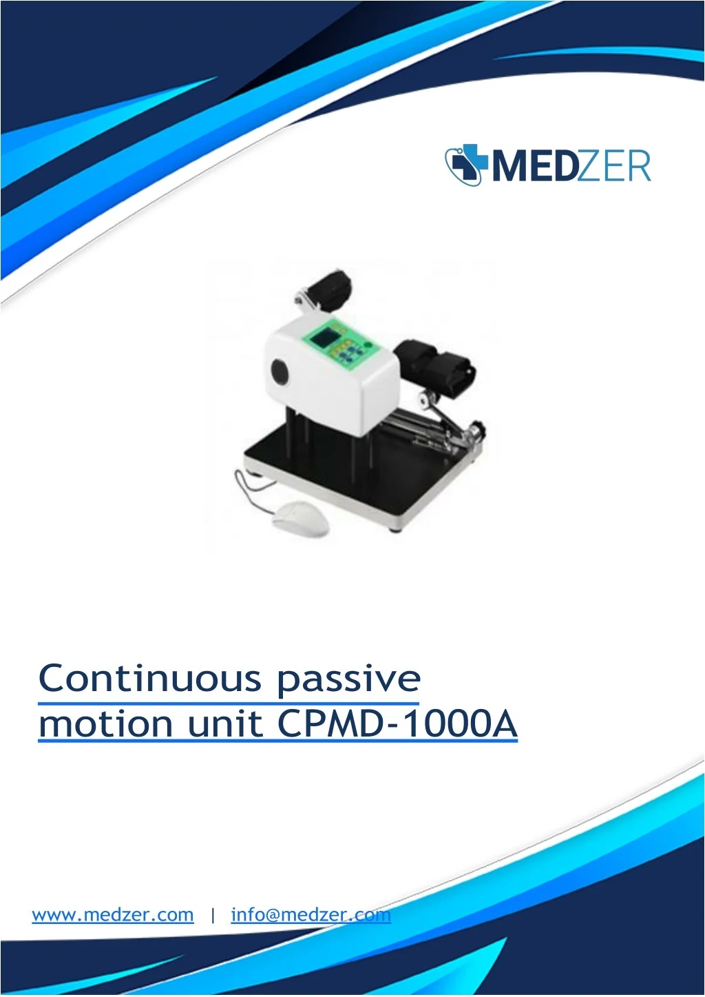PPT - Continuous passive motion unit CPMD-1000A PowerPoint Presentation ...
