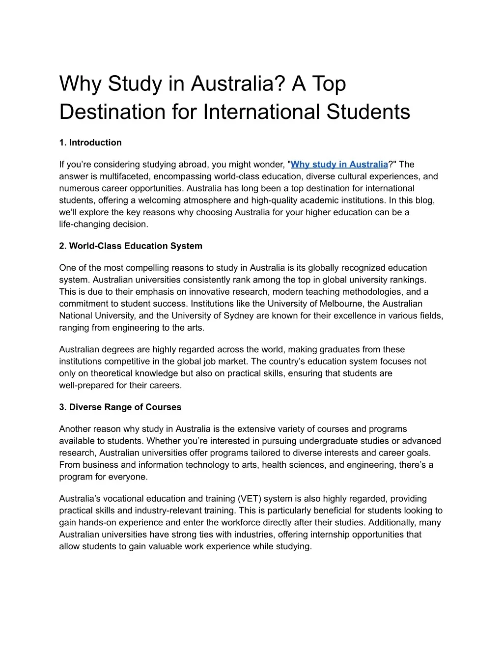 PPT - Why Study in Australia PowerPoint Presentation, free download ...