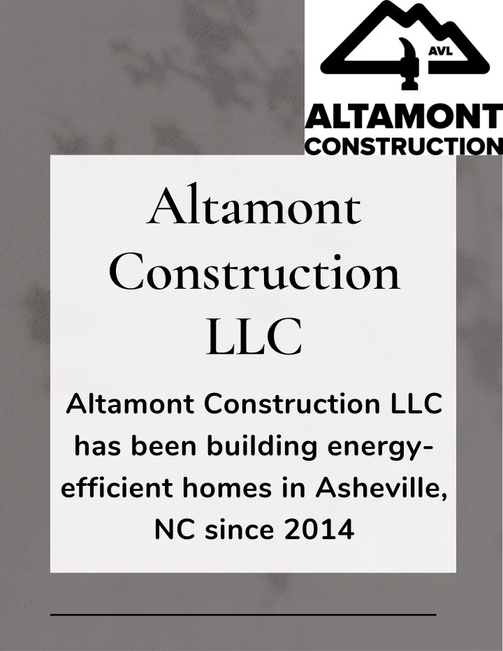 PPT - Energy-Efficient Homes in Asheville Sustainable Living Solutions ...