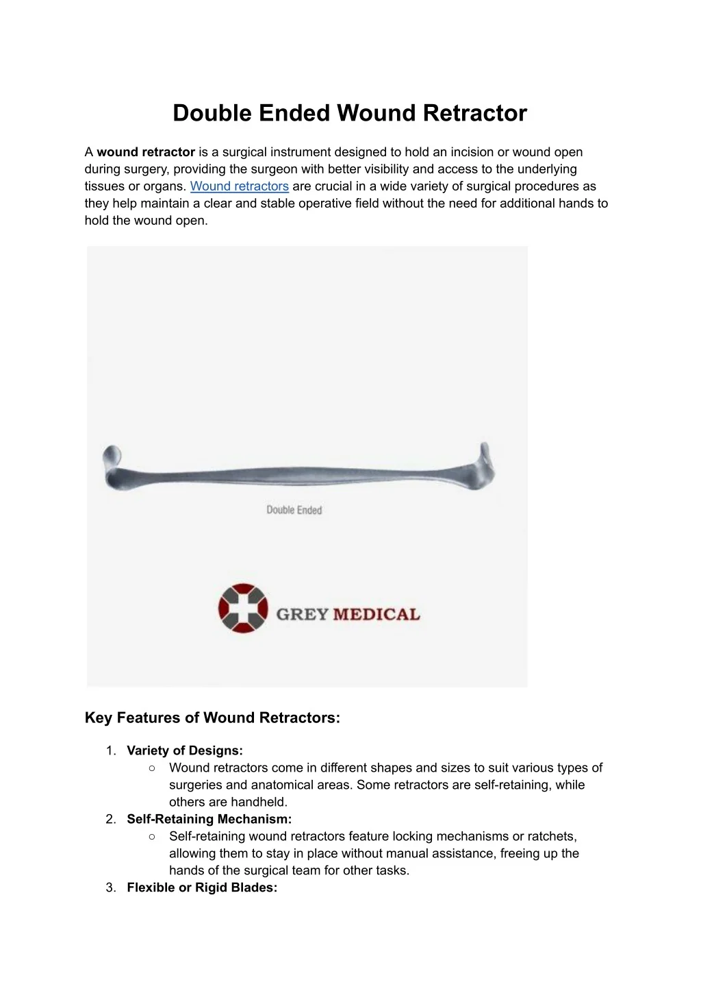 PPT - Double Ended Wound Retractor PowerPoint Presentation, free ...