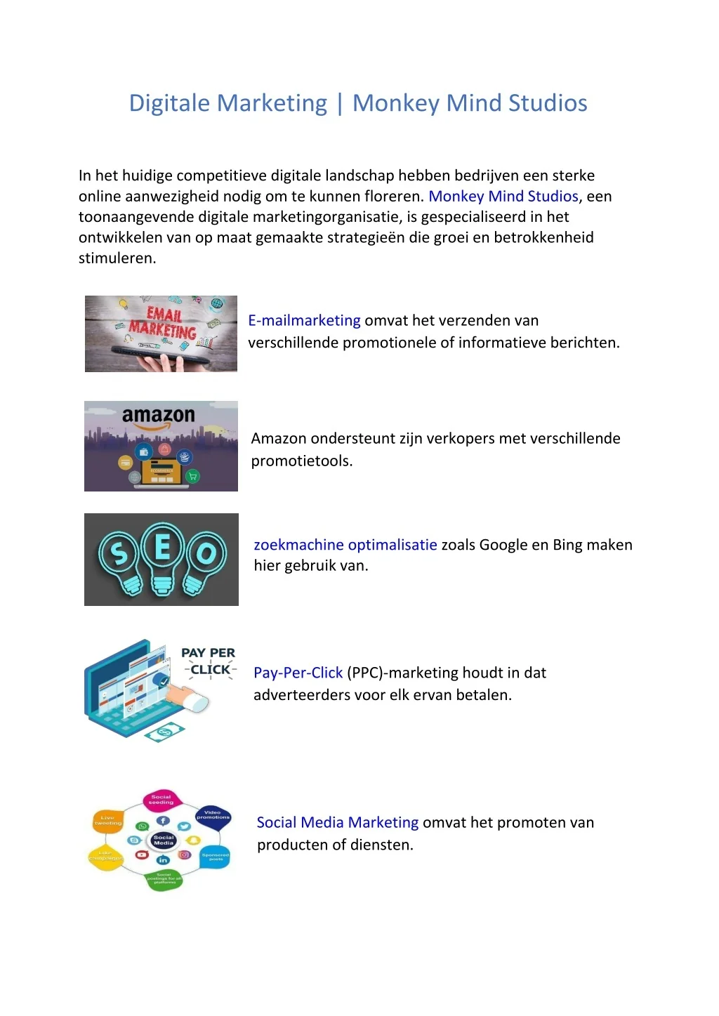 PPT - Digitale marketing | Monkey Mind Studios PowerPoint Presentation ...