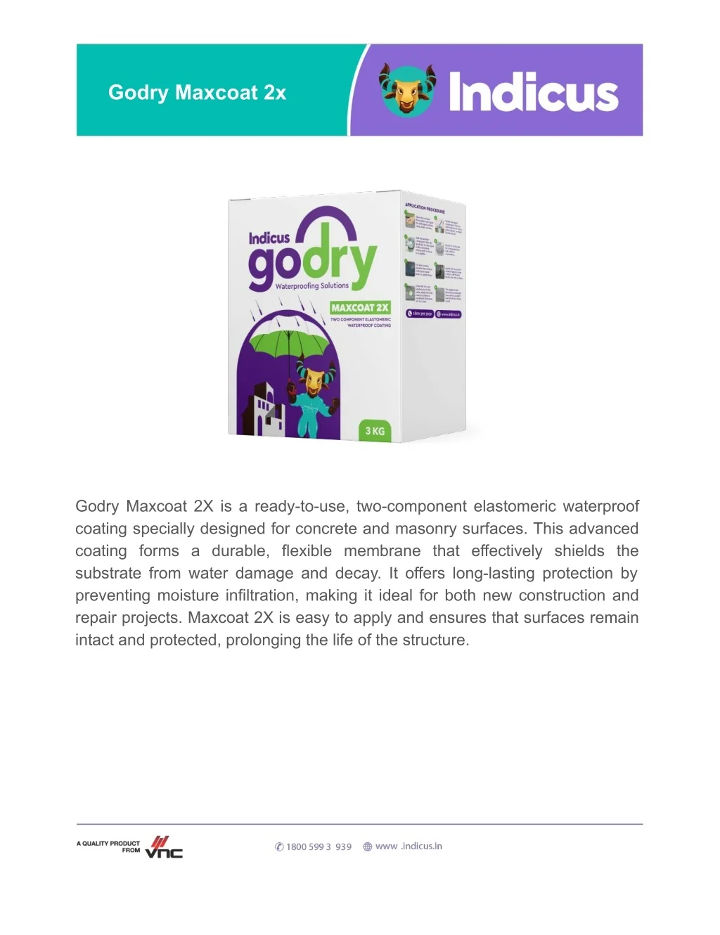 PPT - Godry Maxcoat 2X: Ultimate Waterproof Coating for Concrete ...
