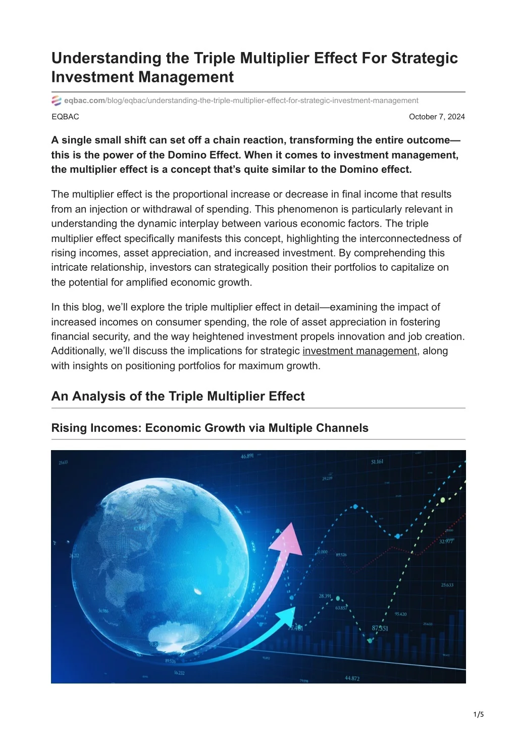 PPT - Understanding the Triple Multiplier Effect For Strategic ...
