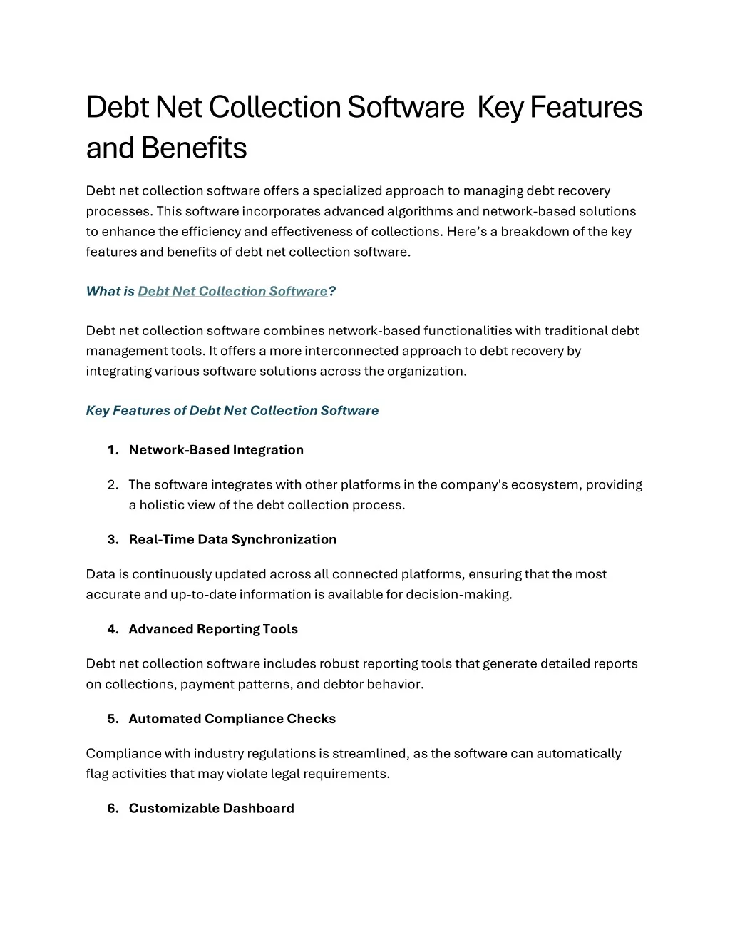 PPT - Debt Net Collection Software Key Features and Benefits PowerPoint ...