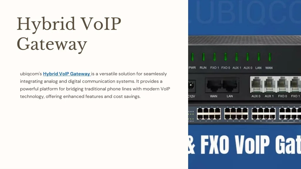 PPT - Hybrid Gateway | FXS Gateway | Fxo Voip gateway PowerPoint Presentation - ID:13648853