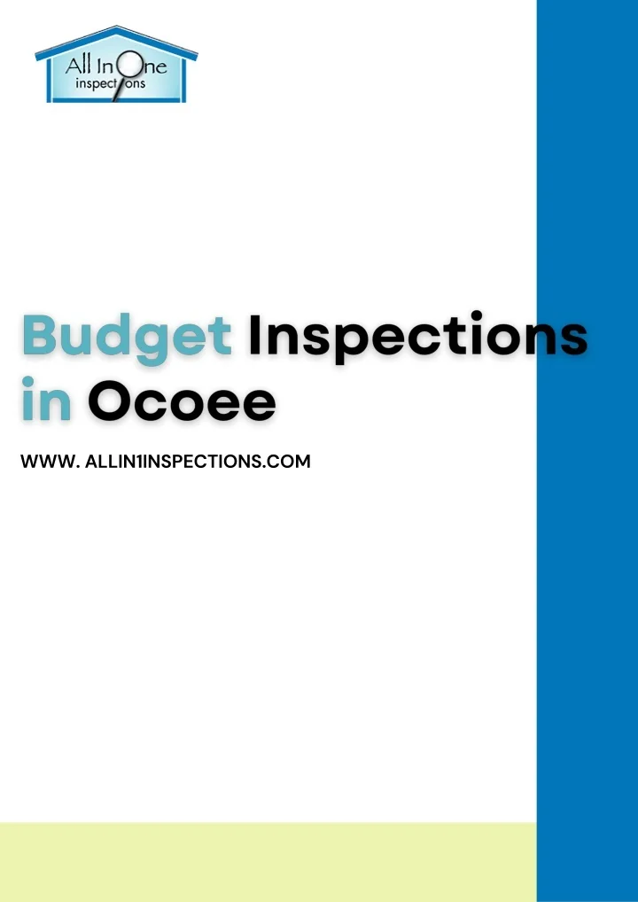 PPT - Reliable Budget Inspections in Ocoee for Your Home or Business ...