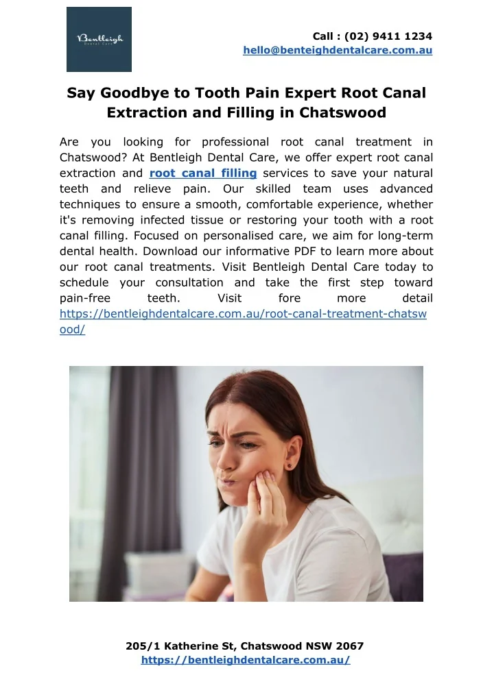 PPT - Say Goodbye to Tooth Pain Expert Root Canal Extraction and ...