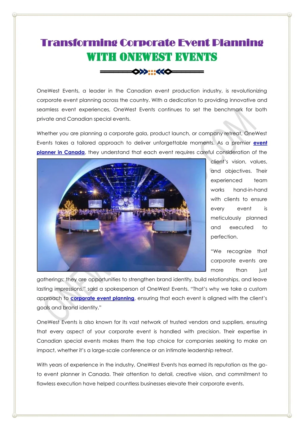 PPT - Transforming Corporate Event Planning PowerPoint Presentation ...