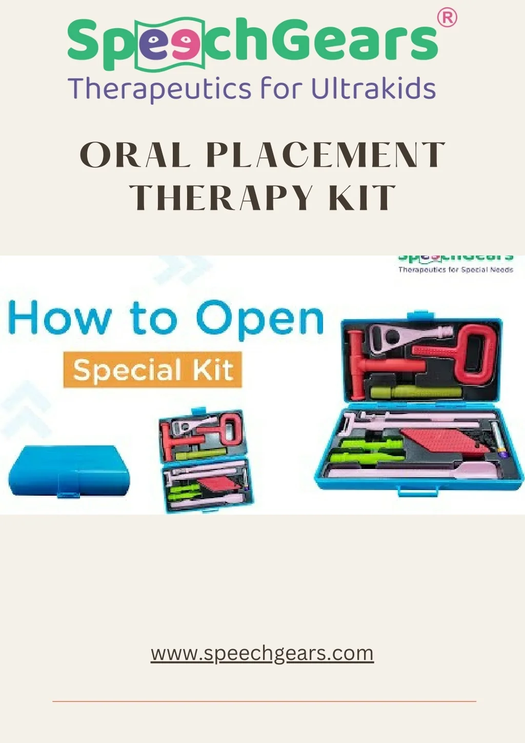 PPT - Oral Placement Therapy Kit: Enhance Speech and Oral Motor Skills ...