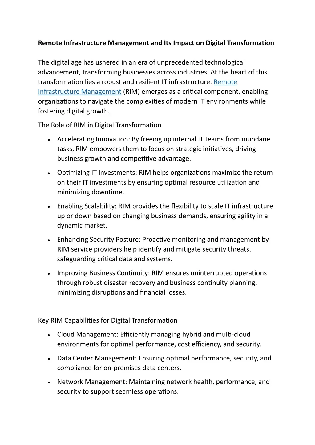 PPT - Remote Infrastructure Management and Its Impact on Digital ...