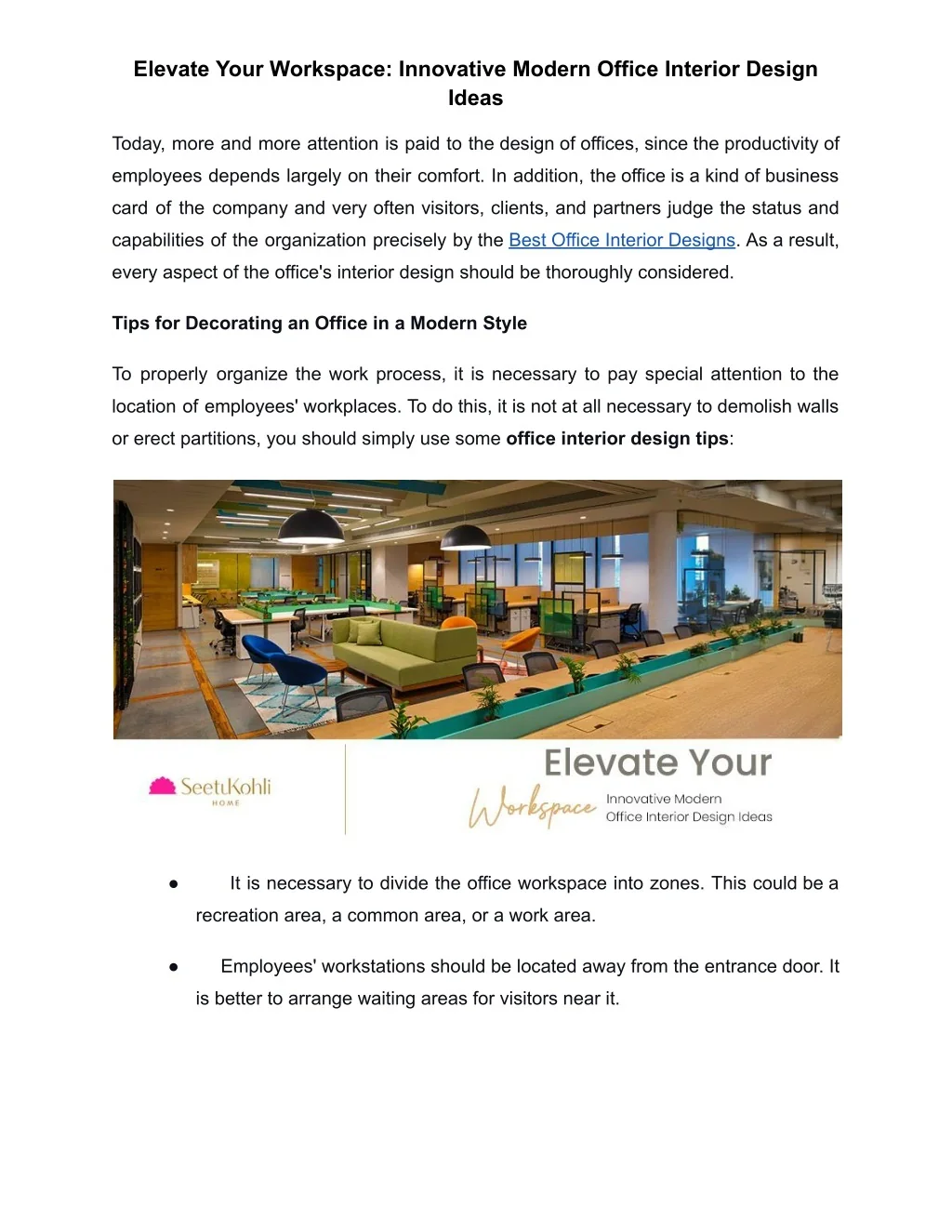 PPT - Elevate Your Workspace: Innovative Modern Office Interior Design ...