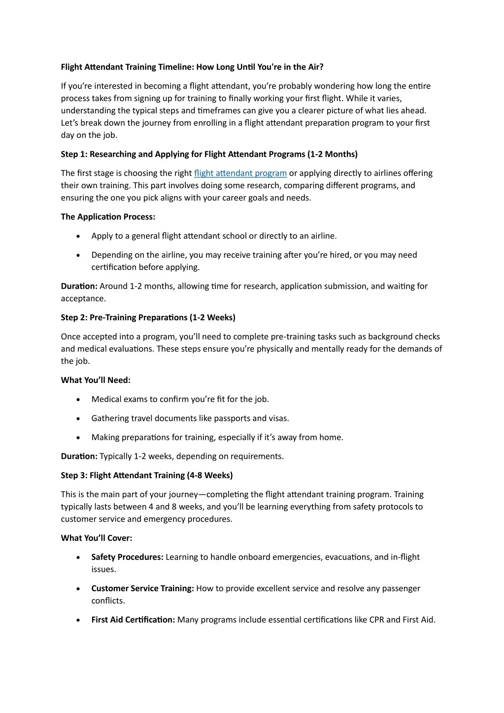 PPT - Flight Attendant Training Timeline PowerPoint Presentation, free ...