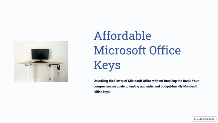 PPT - Affordable Microsoft Office Keys PowerPoint Presentation, free ...