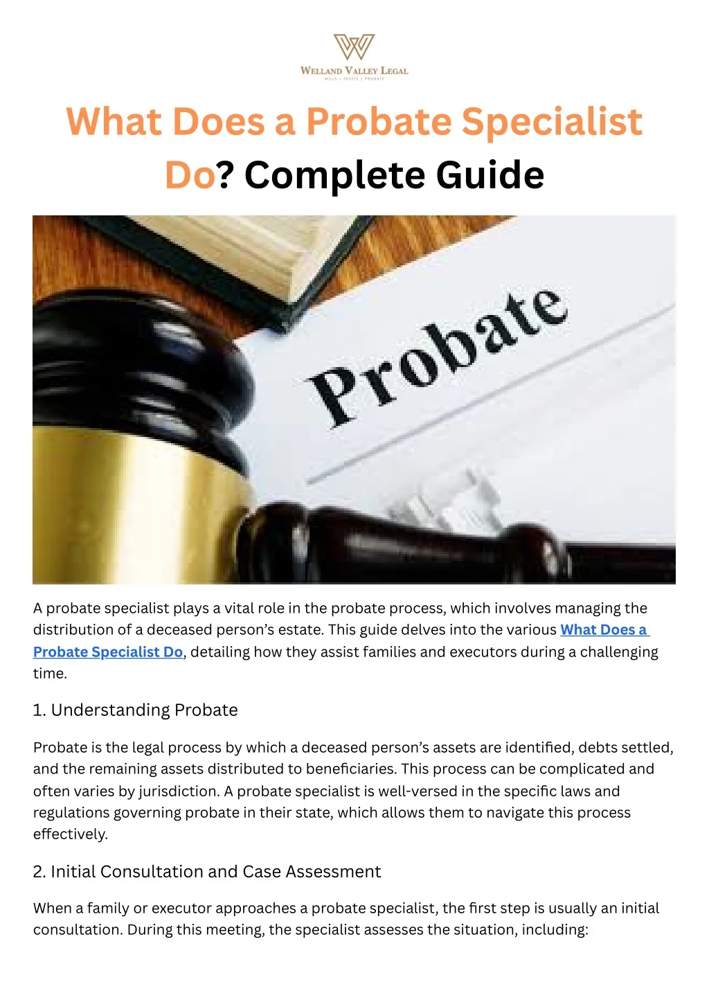 PPT - What Does a Probate Specialist Do - Complete Guide PowerPoint ...