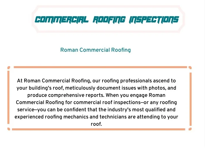 PPT - Commercial Roofing Inspections PowerPoint Presentation, free download - ID:13653379