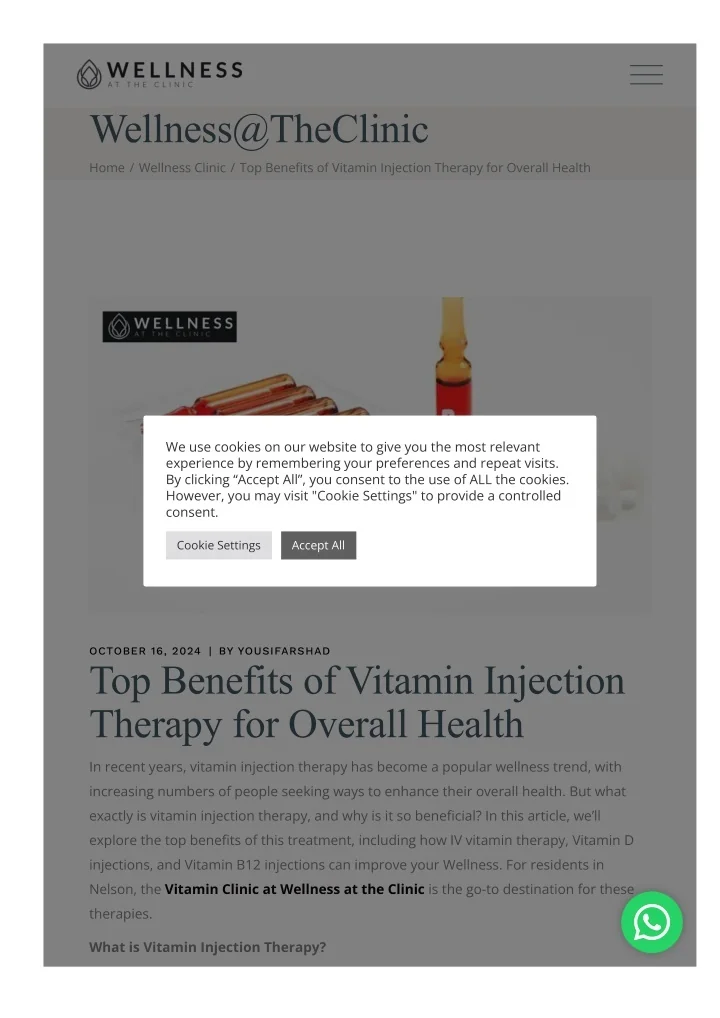 PPT - Top Benefits of Vitamin Injection Therapy for Overall Health ...