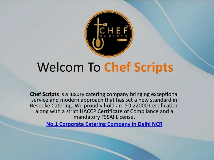 PPT - No.1 Corporate Catering Company in Delhi NCR - Office, Event, or Birthday Party PowerPoint ...