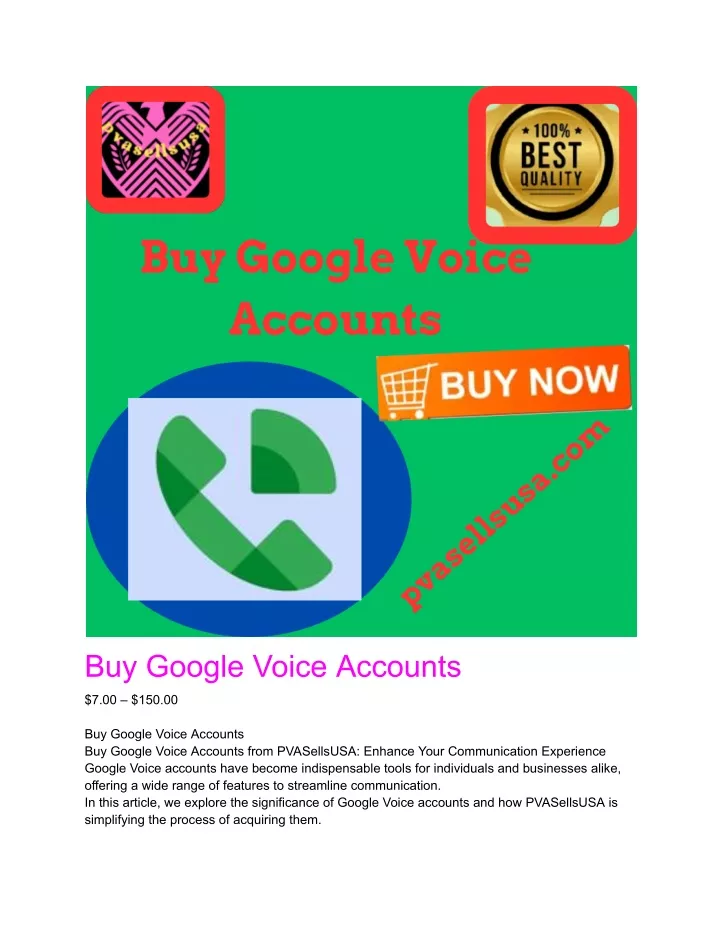 PPT - Buy Google Voice Accounts PowerPoint Presentation, free download ... PPT - Buy Google Voice Accounts PowerPoint Presentation, free download ...