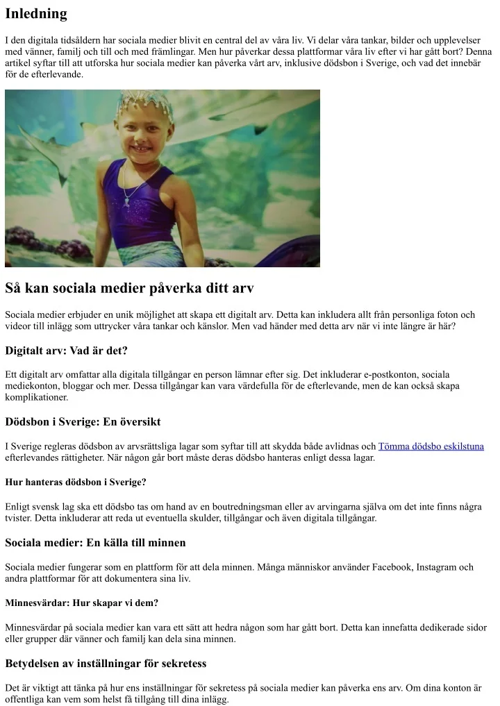 PPT - Så kan sociala medier påverka ditt arv PowerPoint Presentation ...