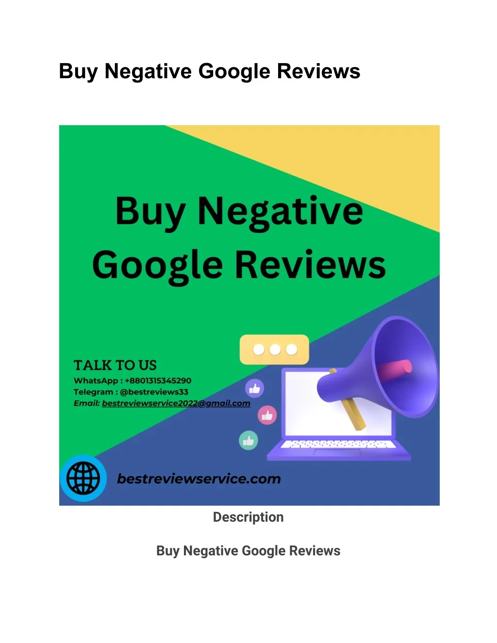 PPT - Buy Negative Google Reviews PowerPoint Presentation, free ...