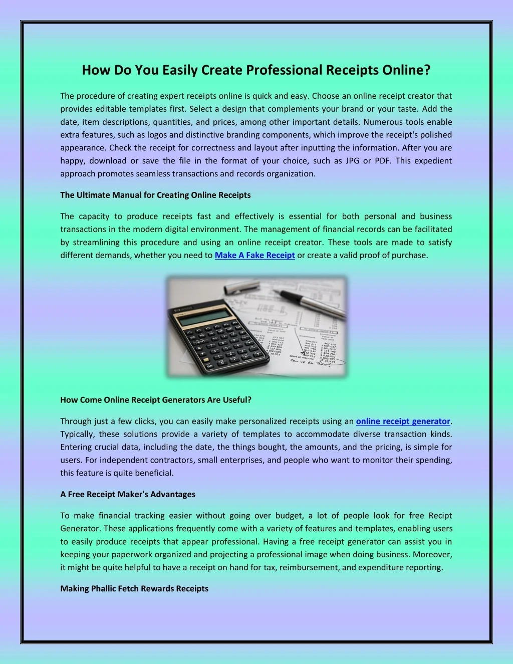 PPT - How Do You Easily Create Professional Receipts Online (1 ...