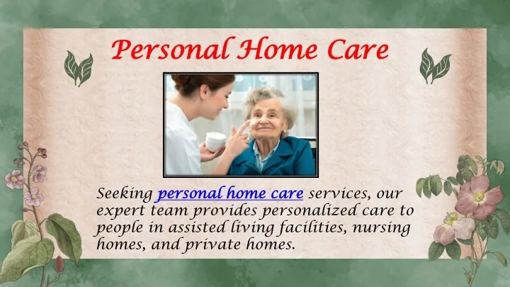 PPT - Personal Home Care PowerPoint Presentation, free download - ID ...