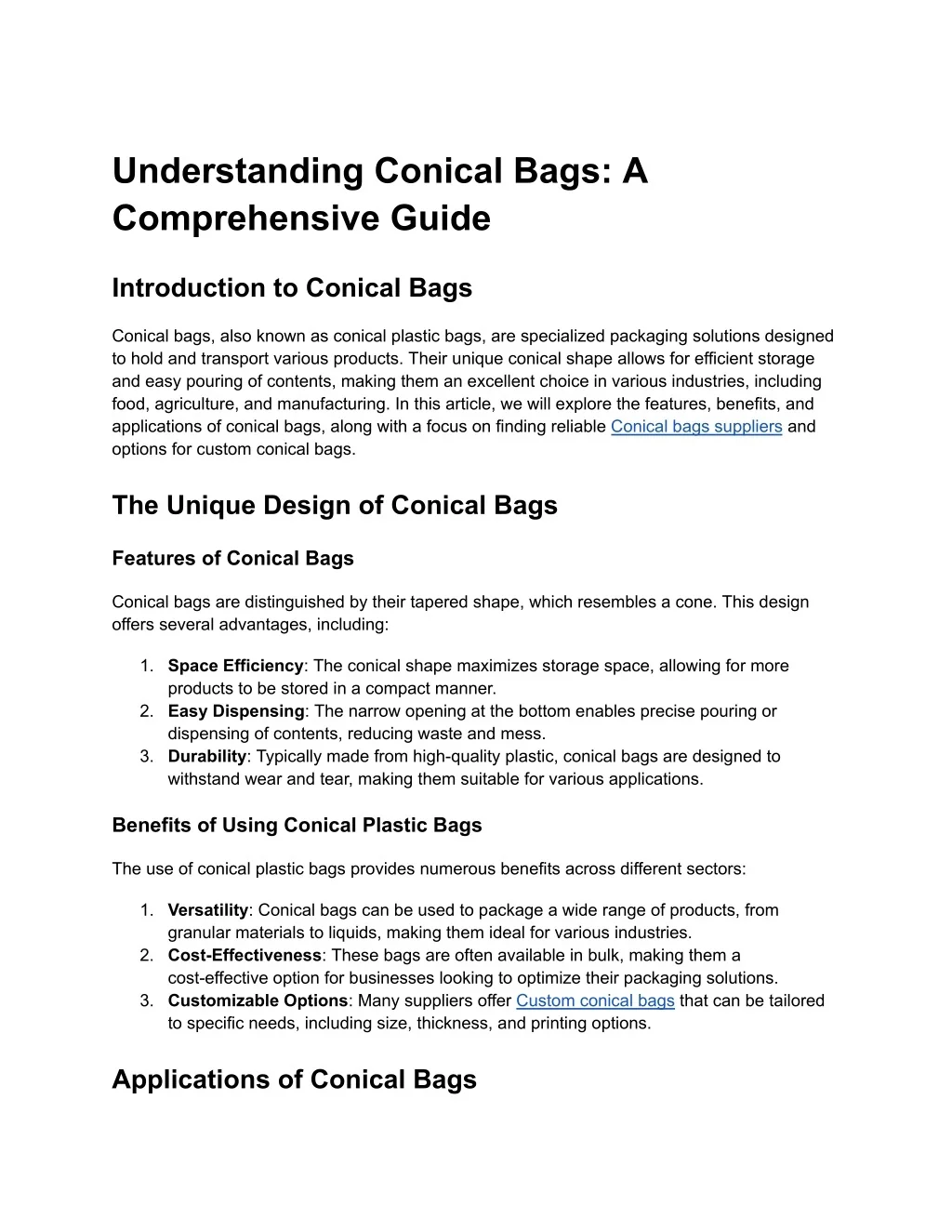 PPT - Understanding Conical Bags_ A Comprehensive Guide PowerPoint ...