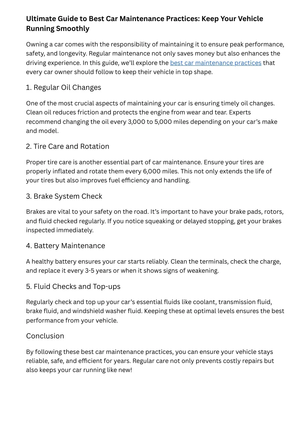 PPT - Ultimate Guide to Best Car Maintenance Practices Keep Your ...