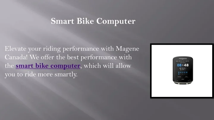 PPT - Smart Bike Computer PowerPoint Presentation, free download - ID ...