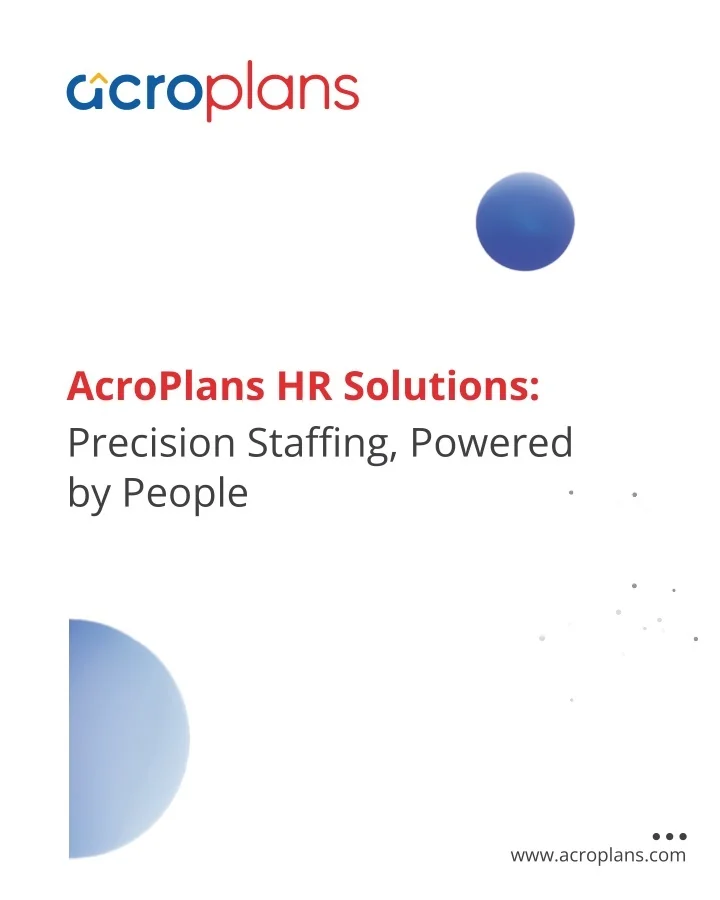 PPT - Acroplans HR Solutions: Precision Staffing, Powered by People PowerPoint Presentation - ID ...