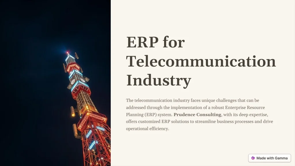 PPT - ERP-for-Telecommunication-Industry PowerPoint Presentation, free download - ID:13672190