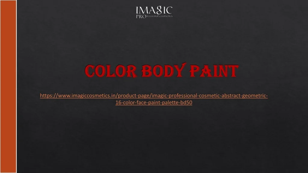 PPT - Body colour paint PowerPoint Presentation, free download - ID ...