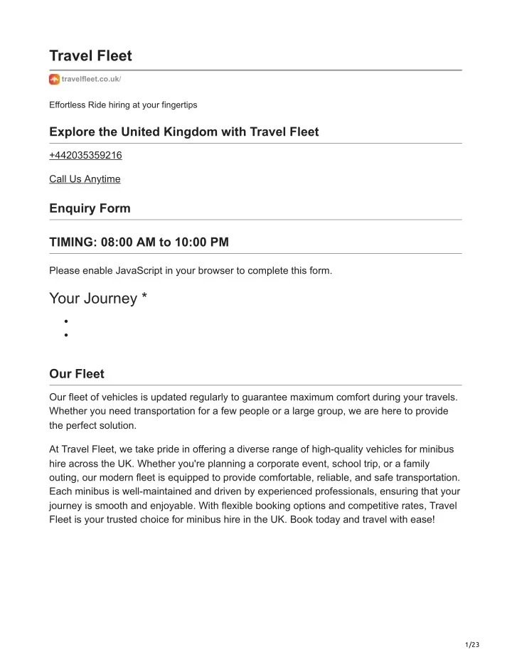 PPT - travelfleet.co.uk-Travel Fleet PowerPoint Presentation, free download - ID:13672723