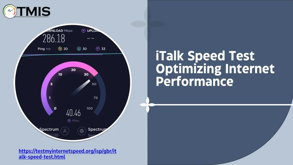 PPT - iTalk Speed Test Optimizing Internet Performance PowerPoint ...