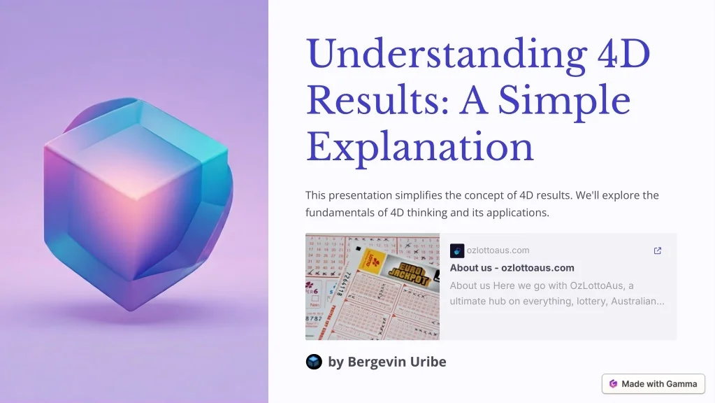 PPT - Understanding 4D Results A Simple Explanation PowerPoint ...