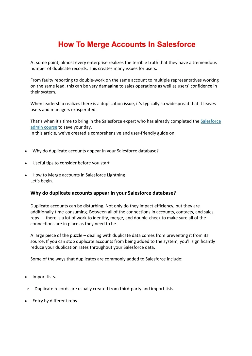 PPT - How To Merge Accounts In Salesforce PowerPoint Presentation, free ...