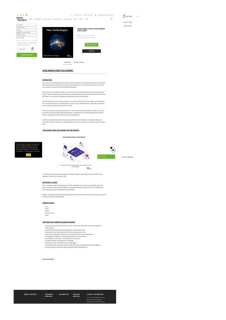 PPT - Saudi Arabia Power Tools Market Trends for 2030 PowerPoint ...