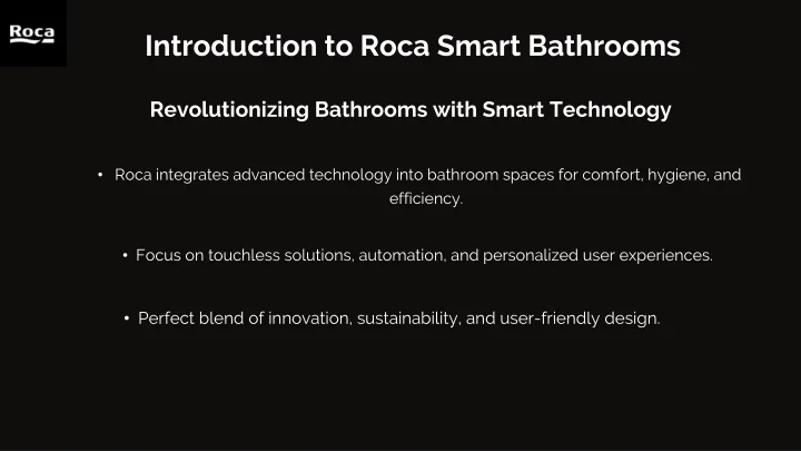 PPT - Premium Roca Bathroom Products – Stylish & Durable Solutions for ...