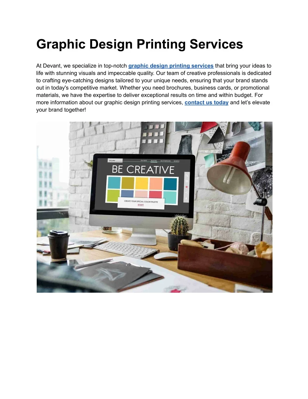 PPT - Graphic Design Printing Services PowerPoint Presentation, free ...