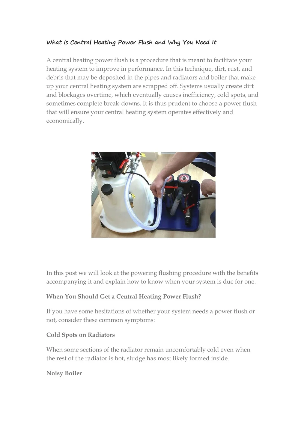 PPT - What is Central Heating Power Flush and Why You Need It ...